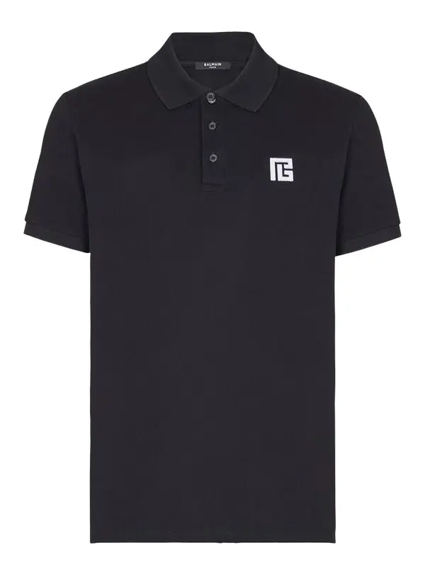 Balmain Classic Ss Polo Shirt - Black