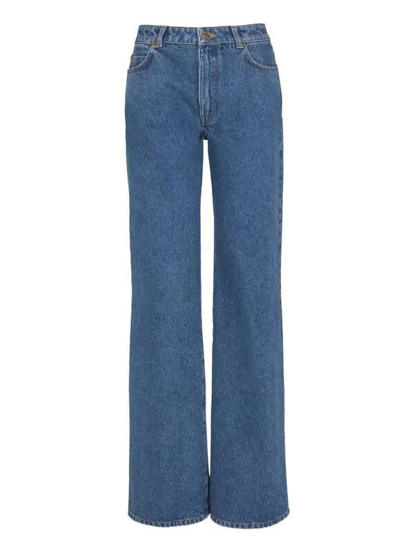 BALMAIN PARIS Straight Leg Jeans - Blue