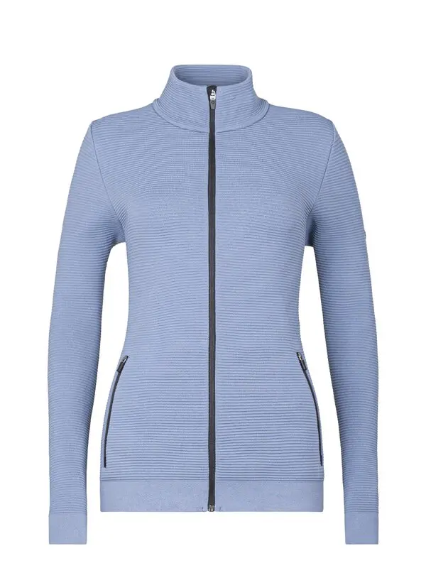 NEWLAND Senales Zip-up Ribbed Jacket - Gray
