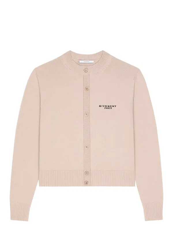 Givenchy Crew Neck Cardigan - Beige