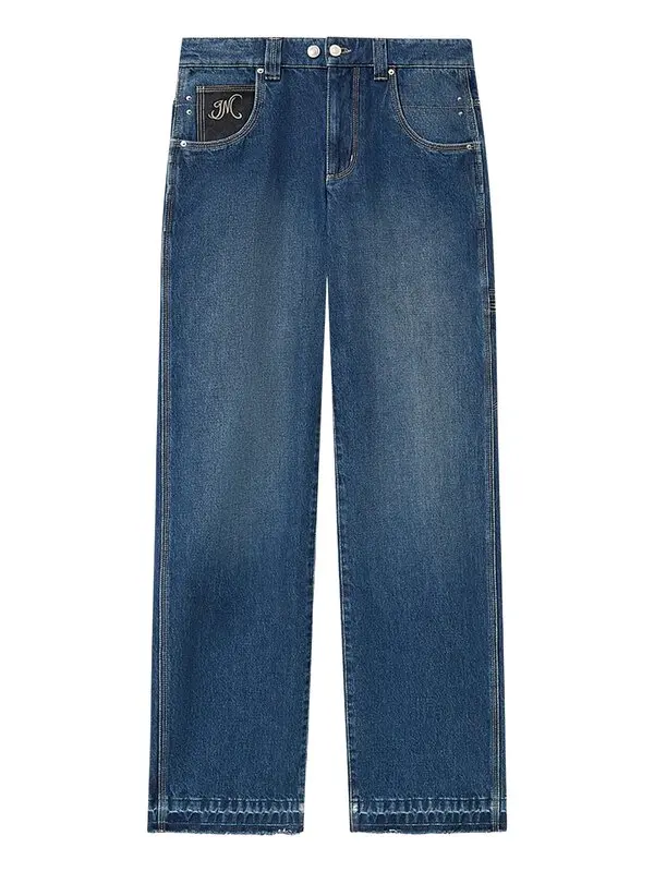 Isabel Marant Étoile Wide Leg Denim Trousers - Blue