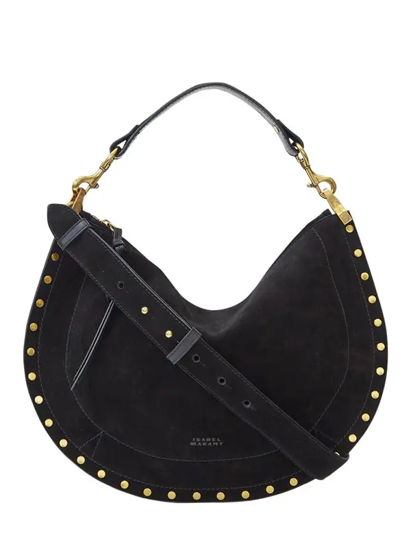 Isabel Marant Étoile Oskan Soft Zip Shoulder Bag - Black