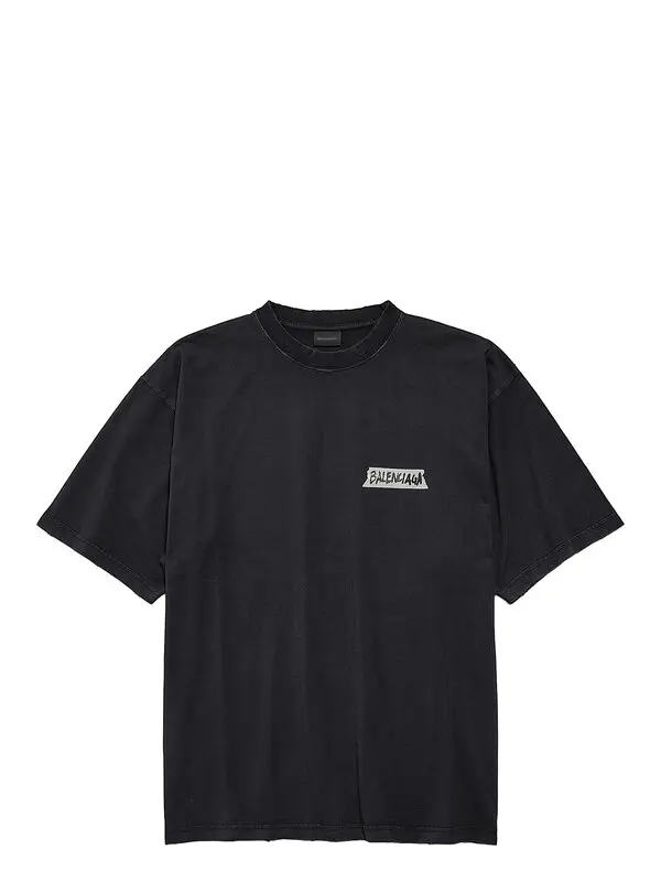 Balenciaga Medium Fit T-shirt - Black