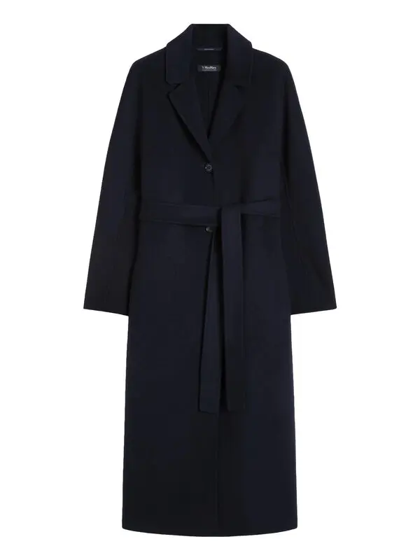 MAX MARA `S Max Mara Dama Belted Coat - Blue