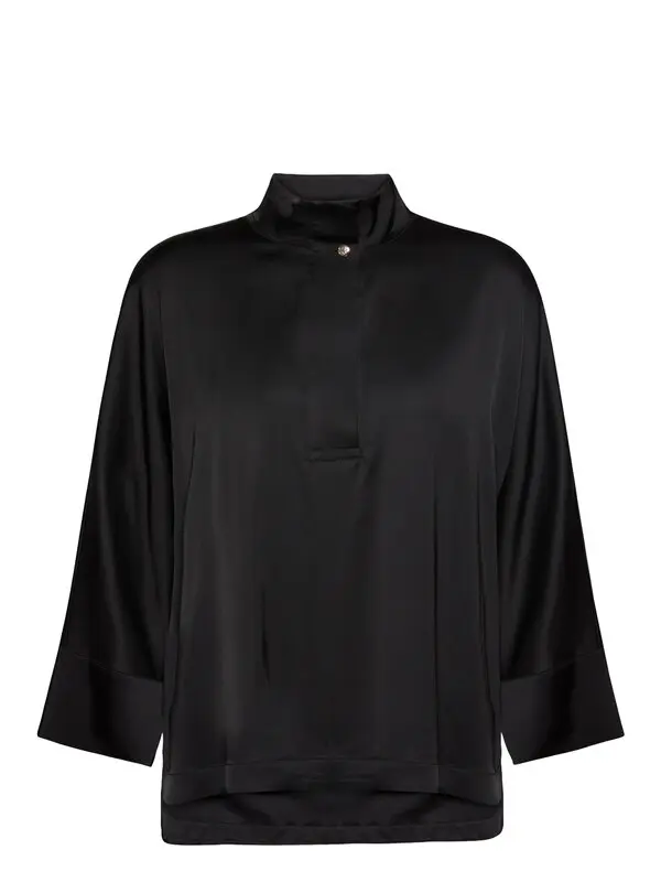 ELENA MIRO` Polo Shirt - Black