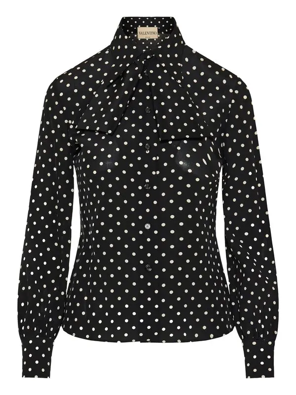 Valentino Garavani Polka Dot Shirt - Black