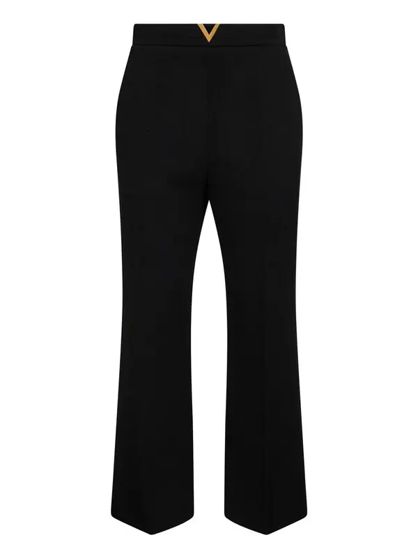 Valentino Garavani Tailored Cropped Trousers - Black