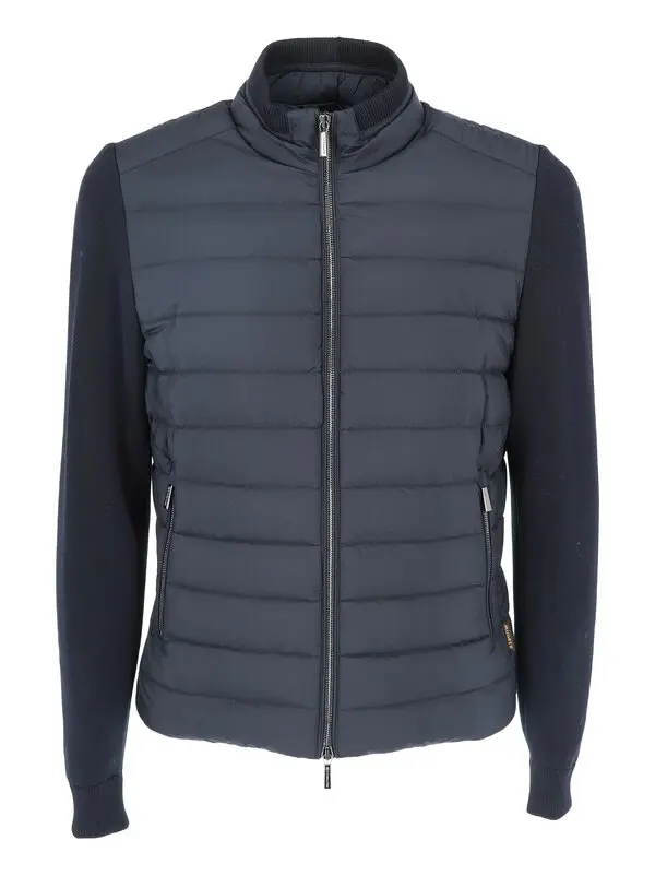 MOORER Down & Knit Jacket - Blue