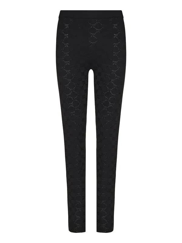 Gucci Monogram Trousers - Black