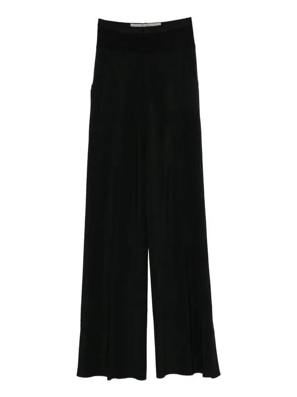 Rick Owens Wide Leg Bias Cut Pants - Black