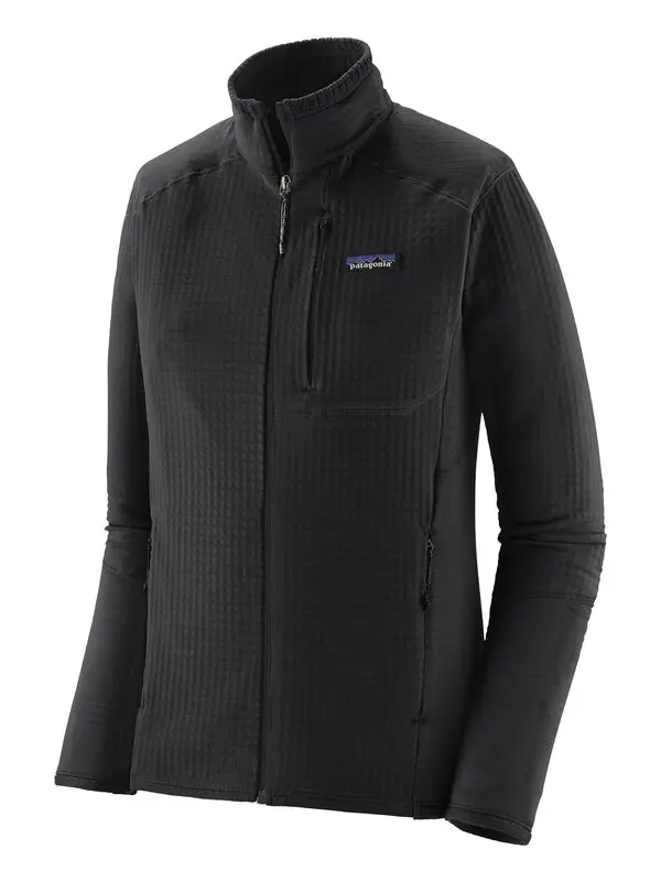 Patagonia R1 Fleece Jacket With Zip Up Closure - Black
