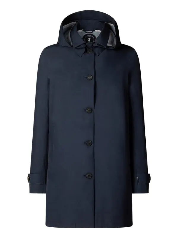 SAVE THE DUCK April Hooded Coat - Blue