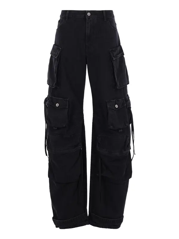 Attico Cargo Jeans - Black