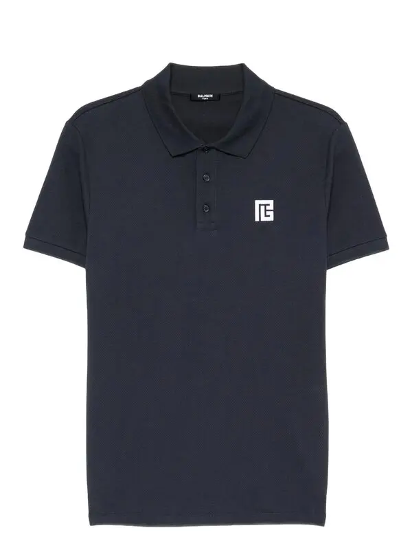 Balmain Classic Ss Polo - Blue