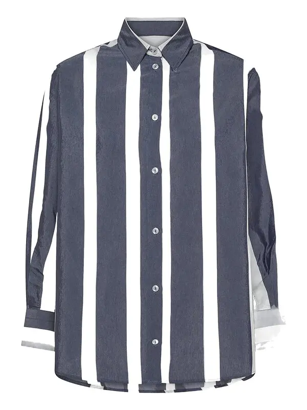 CRUNA Yvonne 2622 Striped Shirt - Black