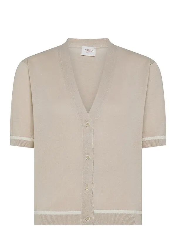 CRUNA Grace 2653 122' Cardigan - Beige