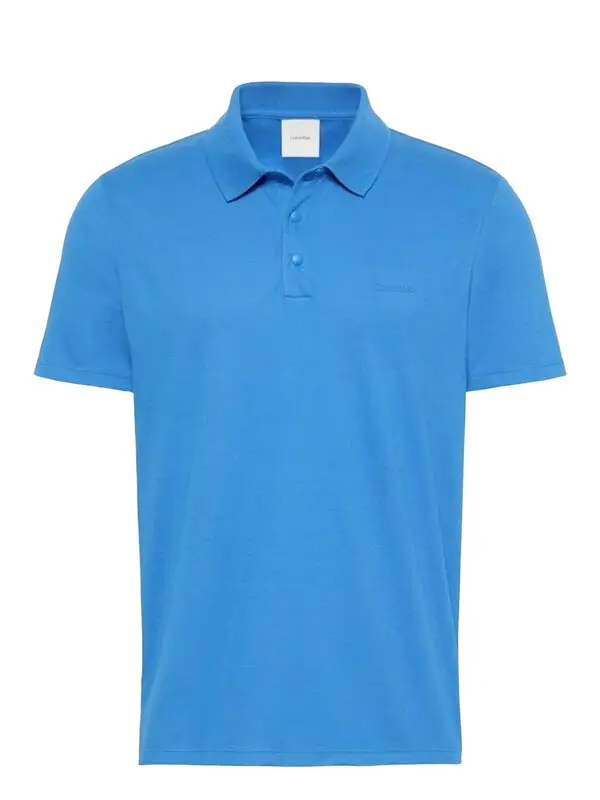 Calvin Klein Tech Interlock Polo - Blue