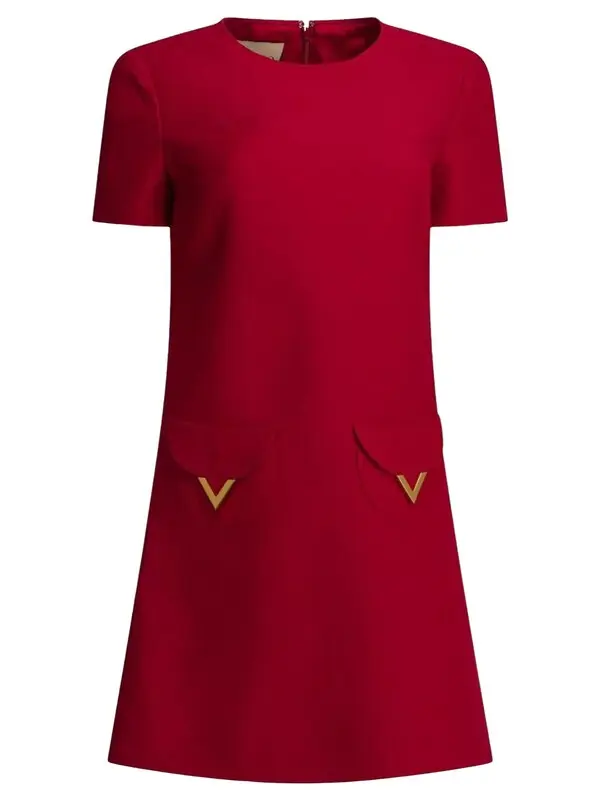 Valentino Garavani Mini Dress With Pockets - Red