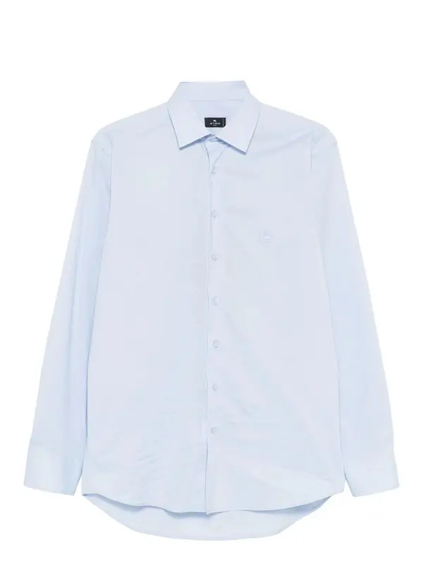 Etro Shirt With Pegasus Pattern - Blue