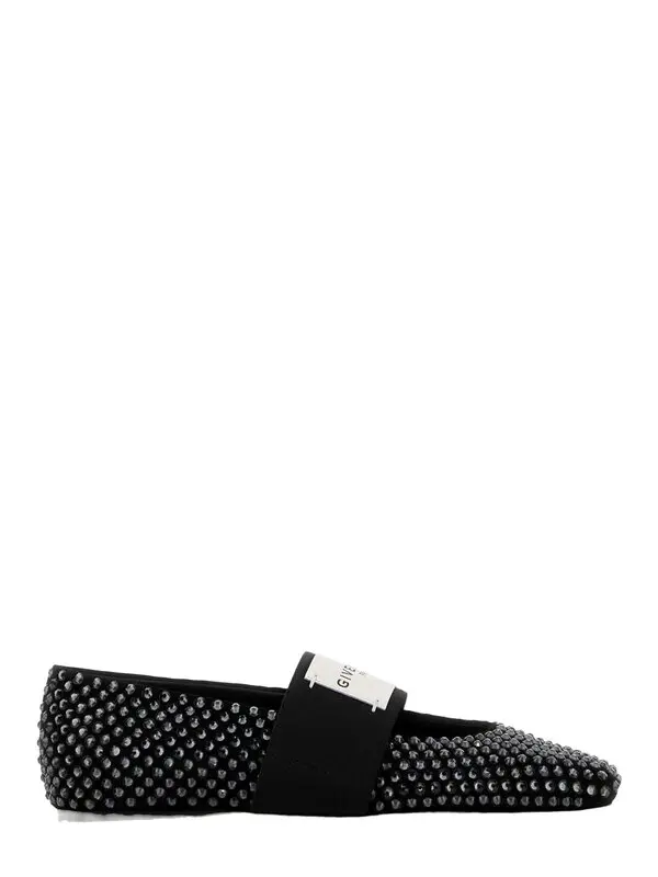 Givenchy Embellished Ballerina Flats - Black