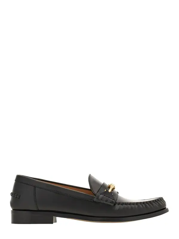 FERRAGAMO Vara Chain Loafer - Black