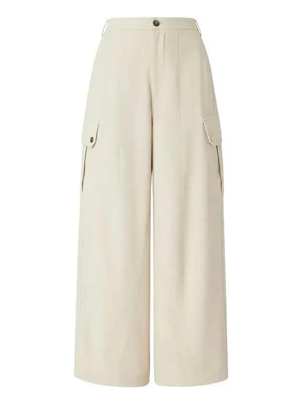 Pinko Rosalin Tapered Cargo Pants - Beige