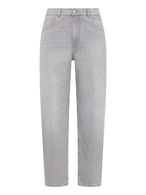 SEVENTY VENEZIA Tailored Cotton Trousers - Gray