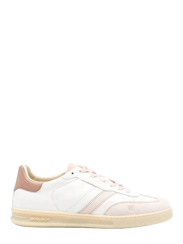 Woolrich Double U.t Cracked Calf Nappa Sneakers - Pink