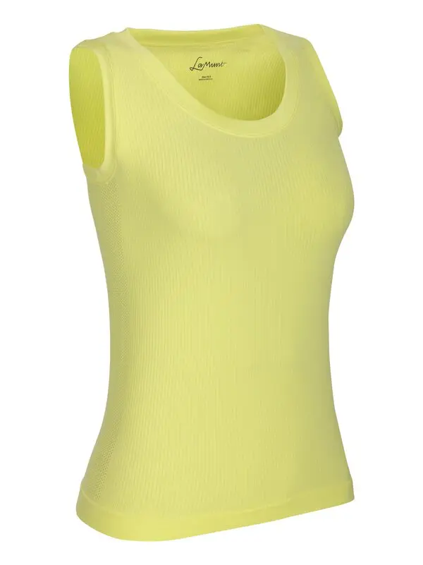 LAMUNT Nadia Seamless Ribbed Tank - Yellow