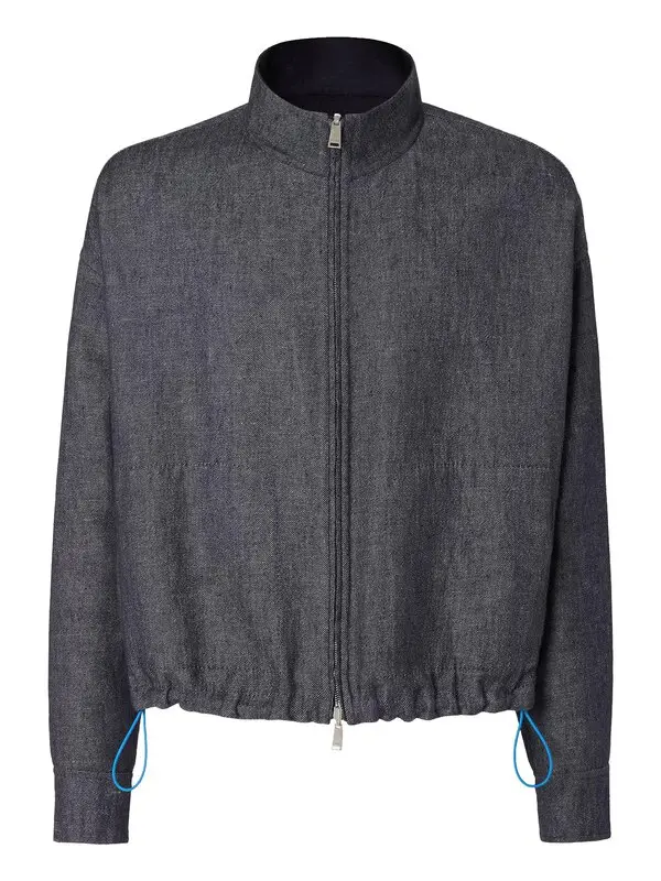 Fendi Blouson Rev Denim Double - Blue