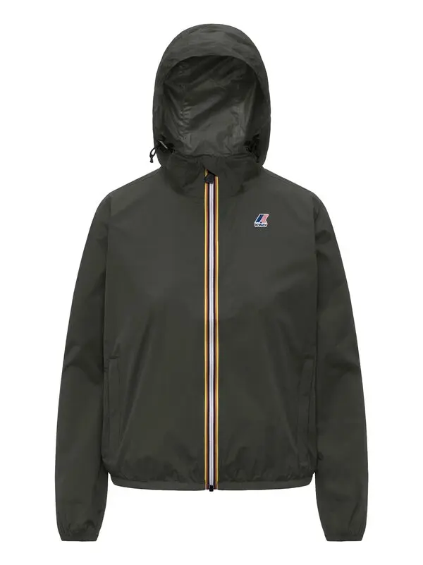 K-WAY Le Vrai 4.0 Claudette Zip Up Hooded Jacket - Green
