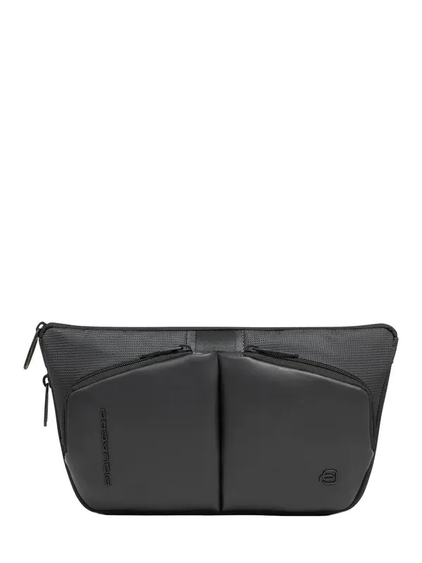 PIQUADRO Waist Bag With Zip Closure - Black