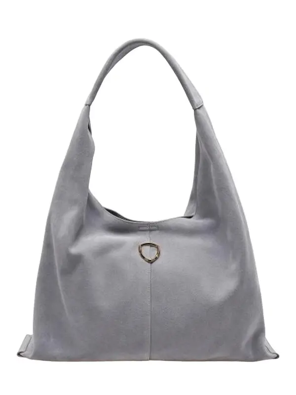 BLAUER. Leather Tote Bag With Gold Tone Hardware - Blue