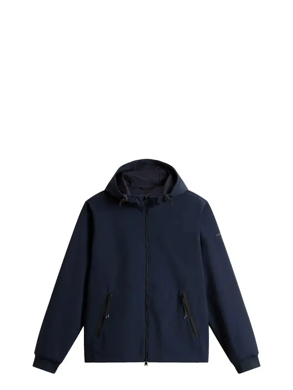 Woolrich Soft Shell Full-zip Hoodie - Blue