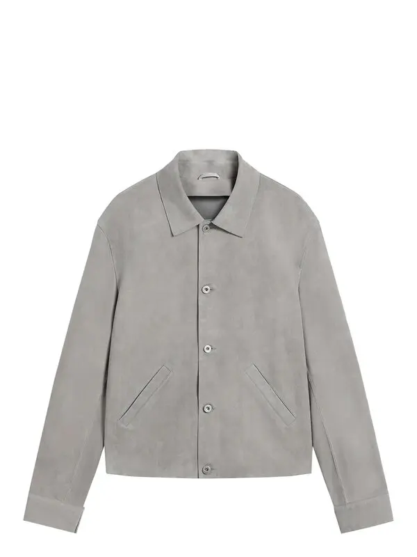 PENCE 1979 Gioele Button-up Collared Jacket - Gray