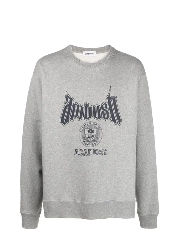 AMBUSH Academy Crewneck Sweatshirt - Gray