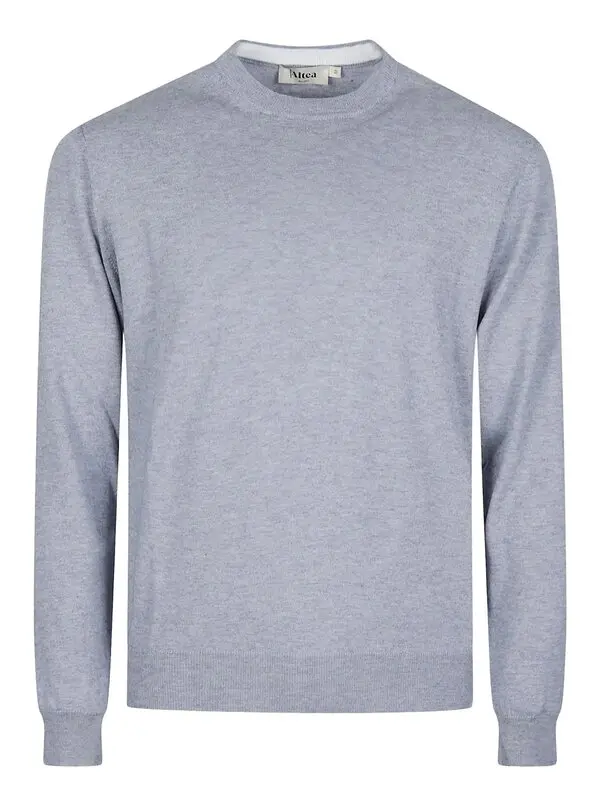 Altea Sweater Fine Knit Crew Neck - Blue