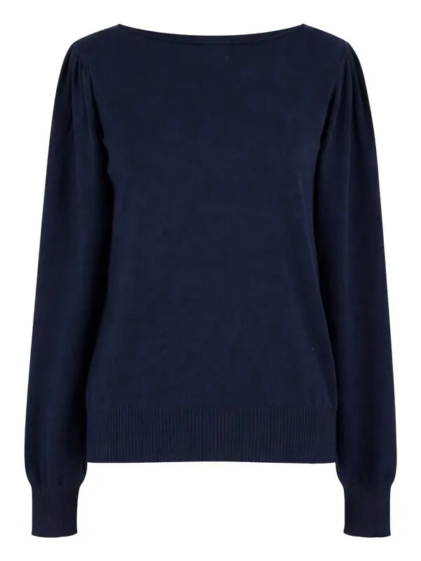 TWINSET Sweater With Puff Sleeves - Blue