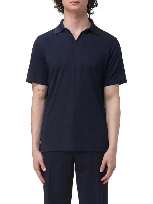 Paul & Shark Cotton Lyocell Polo - Blue