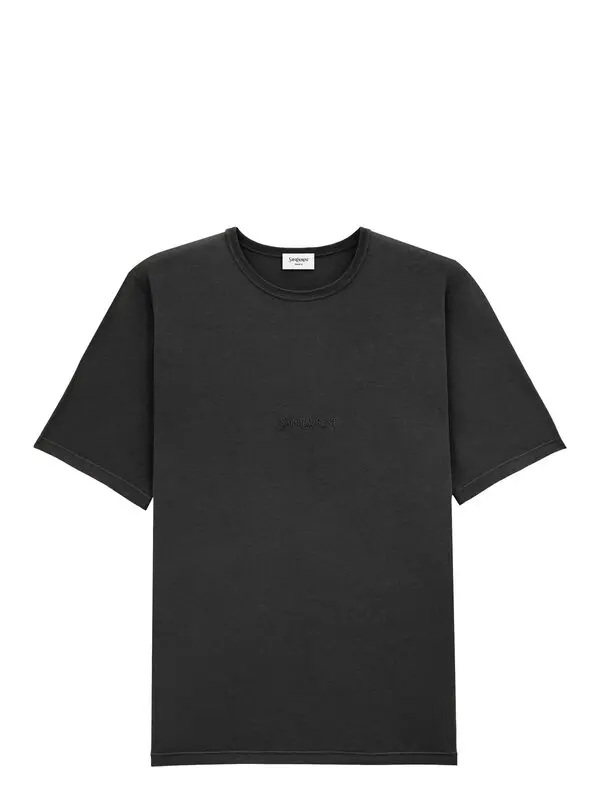 Saint Laurent Crew Neck T-shirt - Black