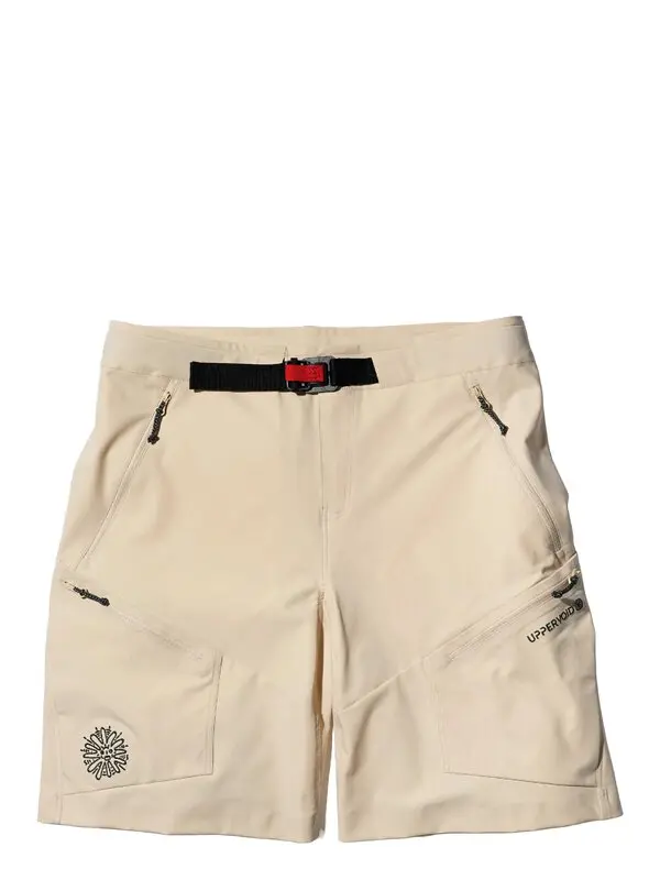 UPPERVOID Aruval Quick Dry Technical Shorts With Belted Waist - Brown