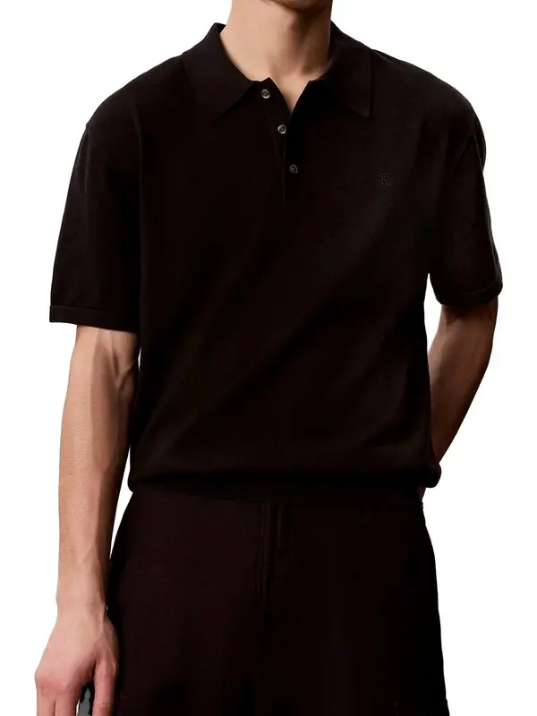 Calvin Klein Supima Cotton Polo - Black