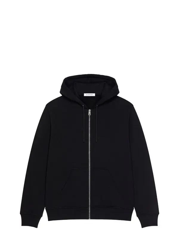 Givenchy Regular Fit Zip Hoodie - Black