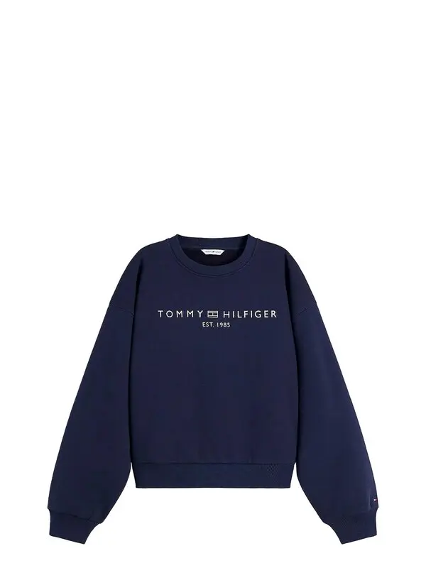 Tommy Hilfiger Logo Sweatshirt - Blue