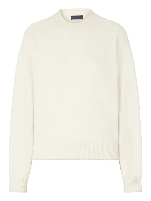 HAIKURE Rose Wool And Cashmere-blend Sweater - Neutrals