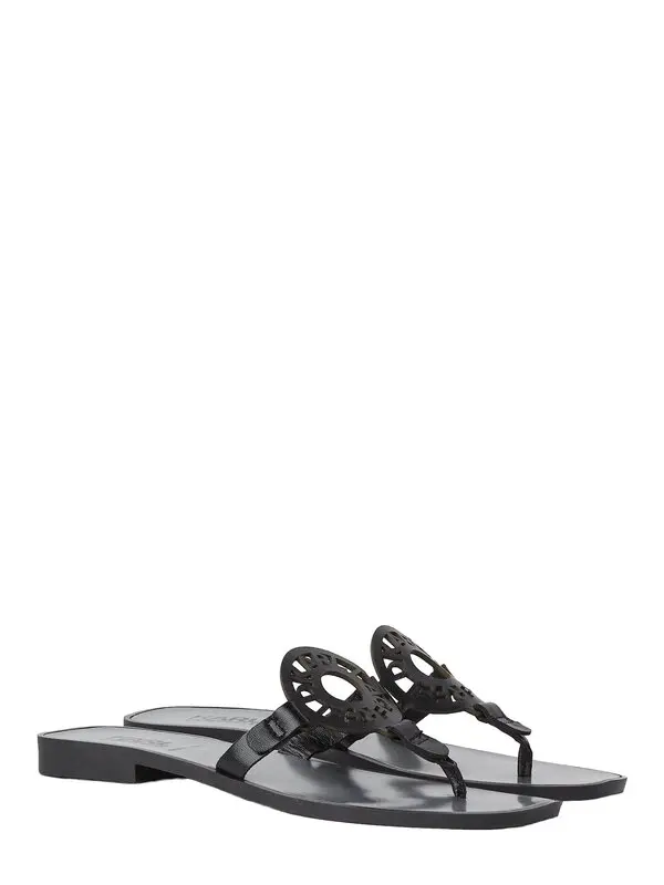 Karl Lagerfeld Logo Ring Sandals - Black