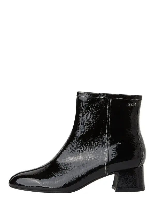 Karl Lagerfeld Bonnie Ankle Zip Boots - Black