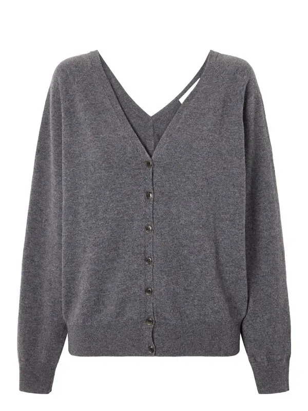 LISA YANG Jiani Cashmere Cardigan - Gray