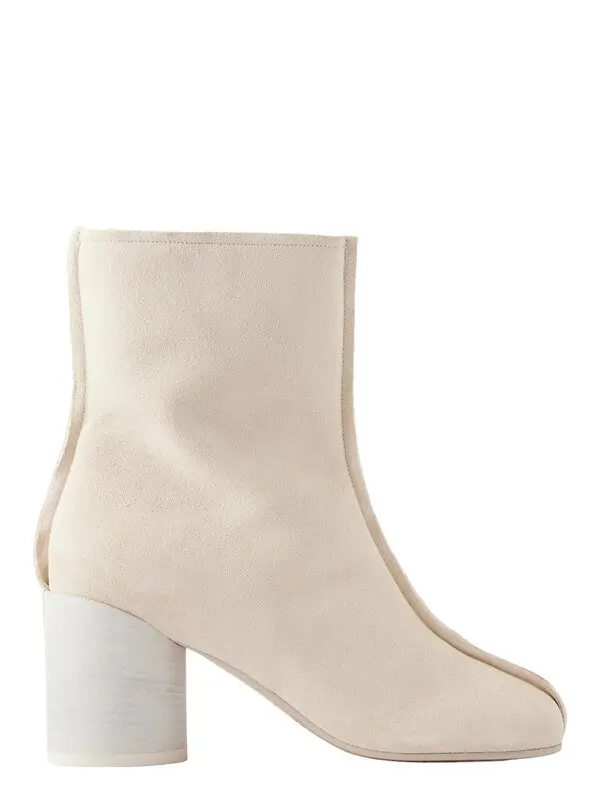 MAISON MARGIELA Suede Split-toe Ankle Boots - Neutrals
