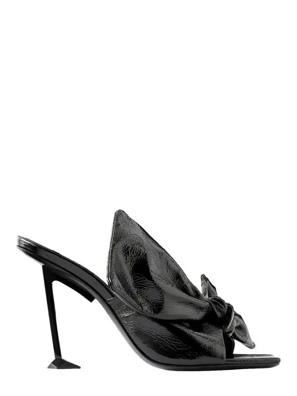 Givenchy Boudoir Bow-detailed Leather Mules - Black